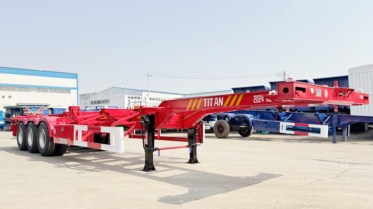 Un cliente de Guam solicitó un chasis combinado 20 40 de TITAN